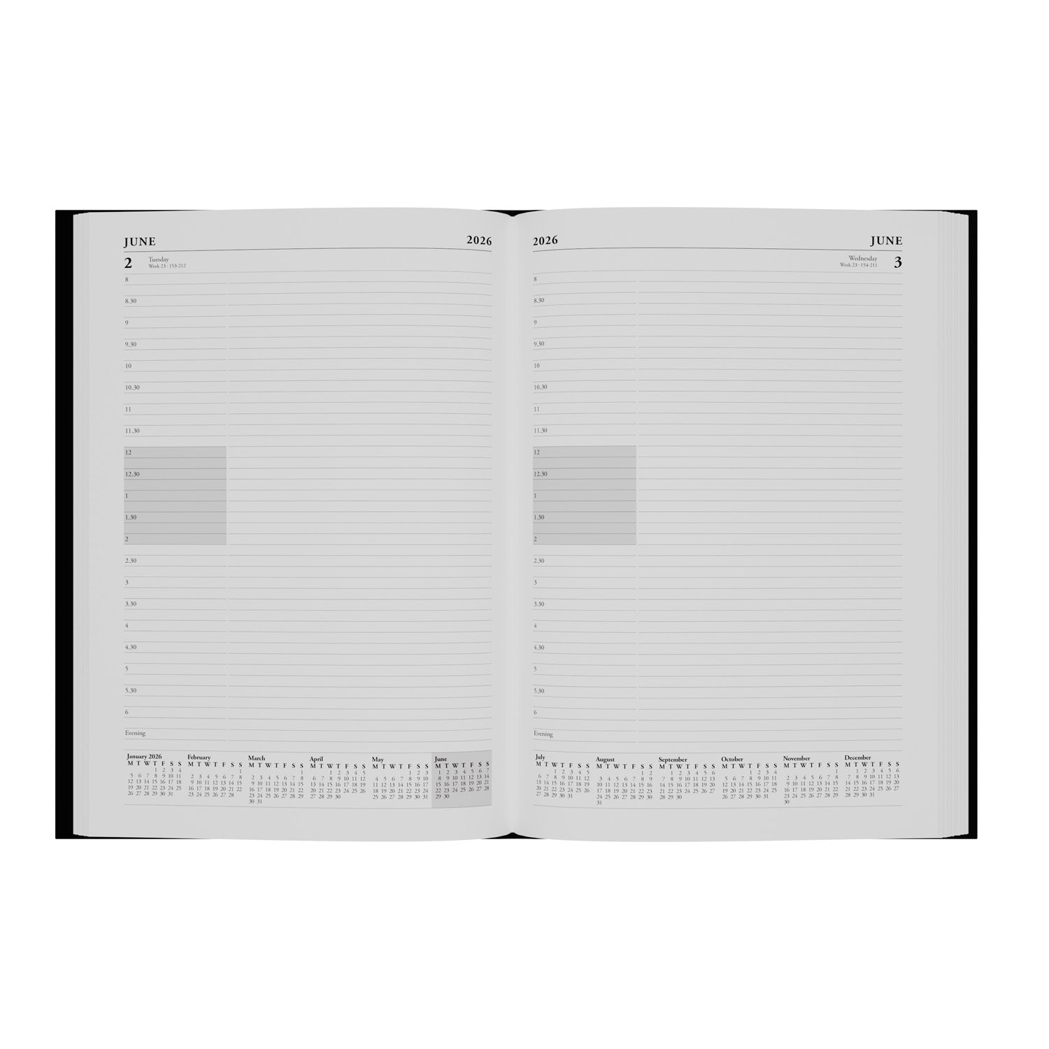 Essential - A4 Day-to-Page Diary with Appointments - 2026 Calendar Yea ...