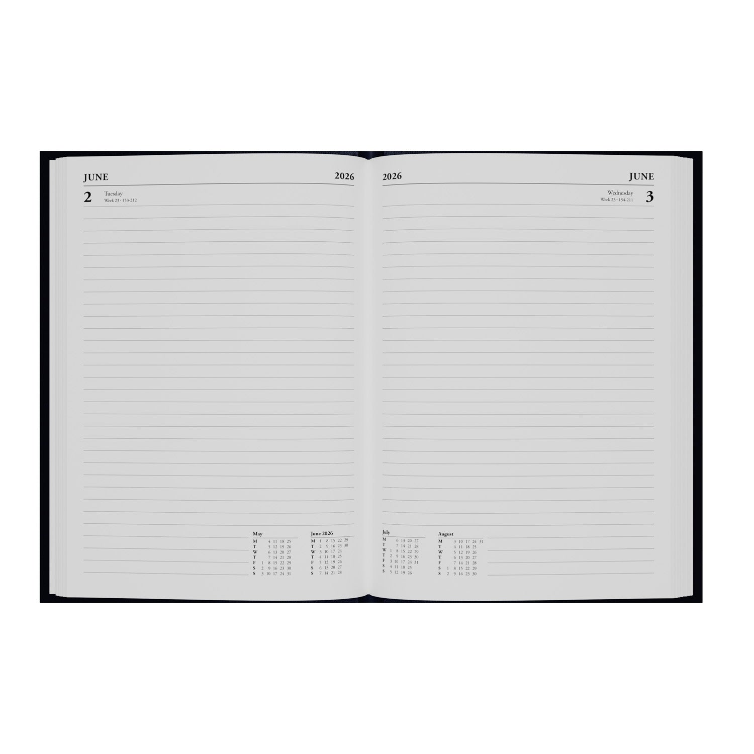 Essential - A5 Day-to-Page Diary - 2026 Calendar Year Planner – US ...